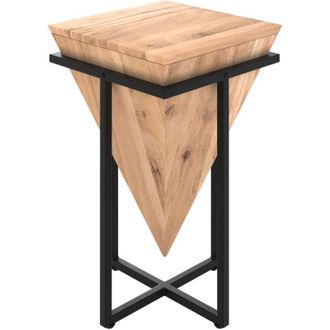 Rendez-Vous Déco Rendez-vous Déco - Moyenne sellette en bois dacacia et métal - shanghai