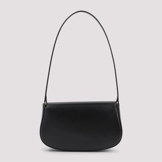 Saint Laurent Hobo Bags - Curved Black Lamb Leather Shoulder Bag - Gr. unisize - in Schwarz - f&uuml;r Damen