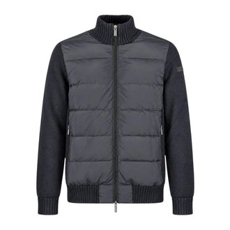 Roberto Ricci Design Veste hybride Wool Cash 7 Duck Soft Knit - Homme - Vestes - Bleu - Taille: L