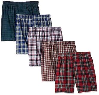 Hanes Mens 5 Pack Ultimate Tartan Boxers - Colors May Vary,Large