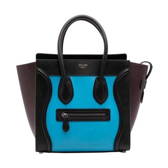 Celine Sac &agrave; main en cuir pr&eacute;-poss&eacute;d&eacute; - Femme - Pre-owned - Bleu - Taille: ONE Size