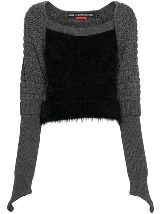 Andersson Bell haut texturé en maille épaisse - Gris
