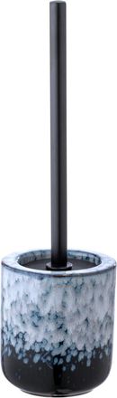 WENKO WC-Garnitur Mod. Rosali stilvolle Toilettenb&uuml;rste marmoroptik mit Halterung hygienische Klob&uuml;rste geschlossen f&uuml;r Badezimmer Deko-Bad &Oslash; 11,5 x 38 cm B