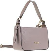 Pierre Cardin Sac &agrave; bandouli&egrave;re pour femme en cuir v&eacute;ritable Made in Italy 23x13x7 cm 1993, taupe, Taille unique