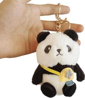 Generico Porte-cl&eacute;s Panda - porte-cl&eacute;s Panda en peluche - Porte-cl&eacute;s en peluche pour sac &agrave; dos, cl&eacute; de voiture, t&eacute;l&eacute;phone portable, sac et plus pour femmes et 