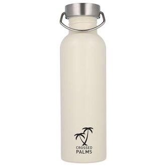 Crossed Palms Trinkflasche aus Edelstahl, 750 ml, Wei&szlig;, 7,1 x 24,3 cm, BPA frei, auslaufsicher, CP-10020