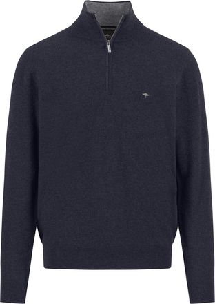 Fynch-Hatton Troyer aus Kaschmir-Mix mit Reißverschlusskragen Navy / 3XL