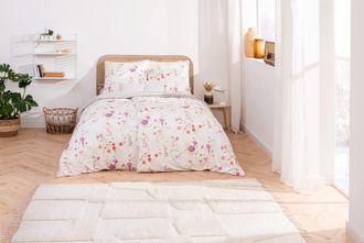 ESTELLA Bettw&auml;sche Carina | Lagune | 140x200 + 70x90 cm | b&uuml;gelfreie Interlock-Jersey-Qualit&auml;t | pflegeleicht und trocknerfest | ideale Vier-Jahreszeiten-Bett