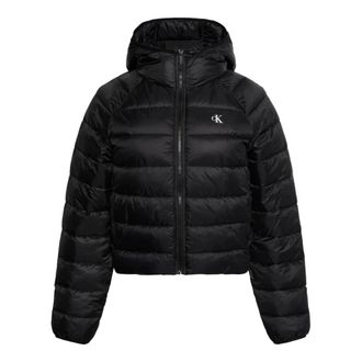 Calvin Klein Jeans Leicht wattierte Nylon-Bomberjacke - - Jackets - Damen - Schwarzk - L