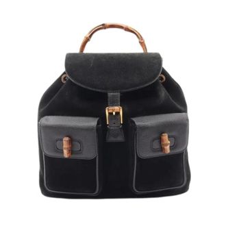 Gucci Sac &agrave; dos vintage Pre-owned - Femme - Pre-owned - Noir - Taille: ONE Size
