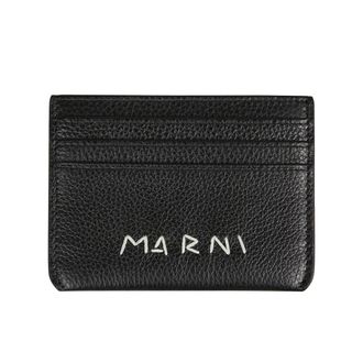 Marni Portemonnaies - Minimal Leather Card Holder - Gr. unisize - in Schwarz - für Damen
