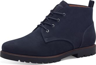 Tamaris Damen Stiefelette Leder bequem; NAVY, EU 42