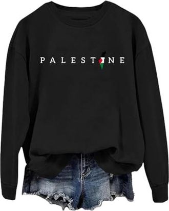 Generic Sweat &agrave; capuche Palestine Palestine Drapeau Palestine Homme Femme Chemise Noir