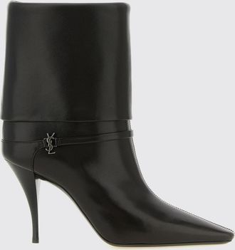 Saint Laurent Niki Stiletto-Stiefeletten aus Lammleder