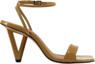 Schutz Femme, Chaussures, Jaune, Taille: 38 EU Sandali in vernice