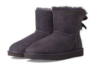 UGG Damen Mini Bailey Bow II Fashion Stiefel, Obsidian, Gr&ouml;&szlig;e 43