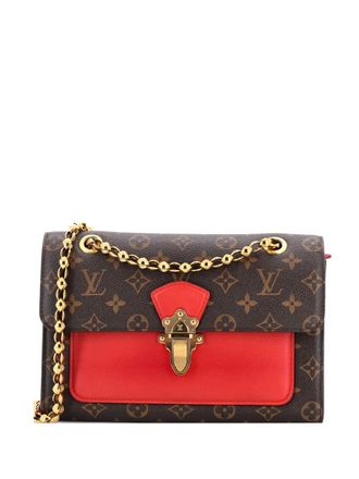 Louis Vuitton Victoire Handbag Monogram Canvas and Leather shoulder bag - Marron
