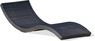 DCB Garden Cancun - Sonnenliege, Kunstharzgeflecht, schwarz Dcb Garden