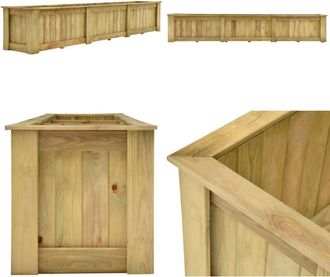 vidaXL Vidaxl - Jardinière surélevée 291x50x50 cm Bois de pin imprégné - Jardinierè Surélevée - Jardinière Bois - Pot De Fleurs Extérieur - Décoration
