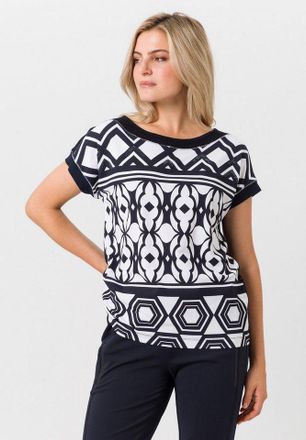 Tuzzi Nero T-Shirt mit kontrastierendem R&uuml;ckenteil