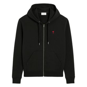 Ami Homme, Sweatshirts et sweats &agrave; capuche, Noir, Taille: S Quota Ami de Coeur Zipped Sweat &agrave; capuche