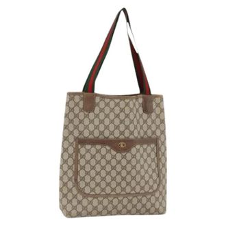 Gucci Pre-owned Vintage Canvas Tote Bag - - Pre-owned - Damen - Beige - ONE SIZE