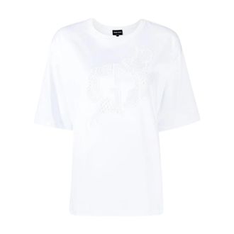 Giorgio Armani Rundhals-T-Shirt - - Tops - Damen - Wei&szlig; - XS