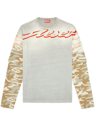 Diesel t-shirt T-Wesher-Q2 - Gris