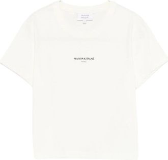 Maison Kitsun&eacute; Femme, Tops, Beige, Taille: 38 FR T-Chemises