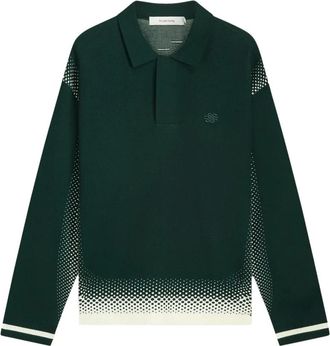 Filling Pieces Homme, Pulls, Vert, Taille: XS Maillot de Rugby en Tricot