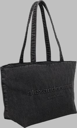 Alexander Wang Womens Tote Bag Denim Blue Cotton Handbags Hand