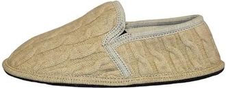 Le Clare Potter Tresse - Chaussons dhiver pour homme ferm&eacute;s en tissu et laine cuite, 100 % tress&eacute;, chaussons pour homme avec fourrure int&eacute;rieure chaude, confor
