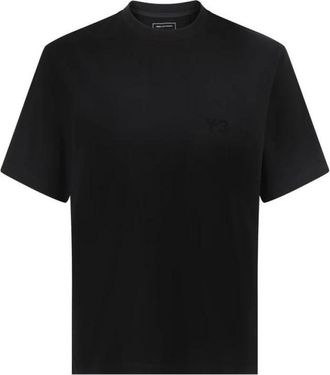 Yohji Yamamoto T-shirt en coton &agrave; col rond - Homme - Tops - Noir - Taille: L