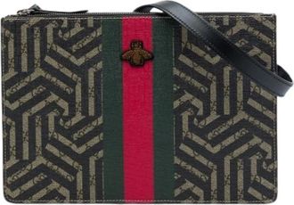 Gucci Pre-owned GG Supreme Clutch - Femme - Pre-owned - Multicolore - Taille: ONE Size