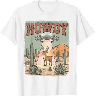 Image UFO Howdy Desert Deer T-Shirt