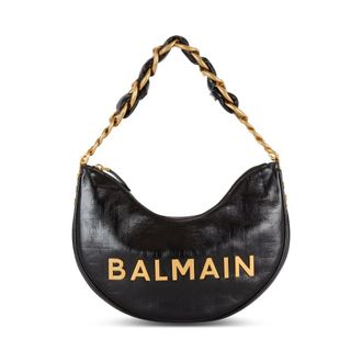 Balmain Femme, Sacs, Noir, Taille: ONE Size Sac &agrave; bandouli&egrave;re noir pour femmes