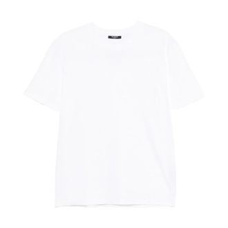 Balmain T-Shirt mit Vintage Gel-Logo - - Tops - Herren - Wei&szlig; - S
