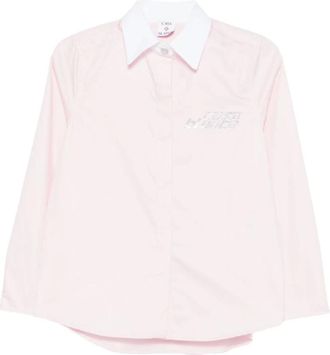 Casablanca Femme, Blouses et Chemises, Rose, Taille: 42 FR Crystal Long Sleeve Shirt