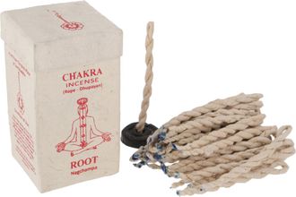 Guru Shop Chakra Incense, Nepal R&auml;ucherschn&uuml;re - Root/Nag Champa, 10x5x5 cm
