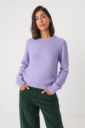 SKFK Damen vegan Pullover Iradi Violett