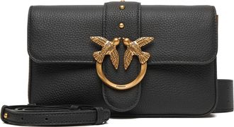 Pinko Handtasche PINKO Love One Mini Slouchy Fl Al 25-26 104340 A2OX Schwarz