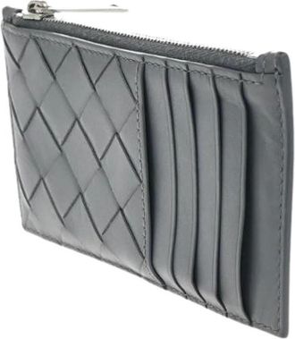Bottega Veneta unisex, Pre-owned, Gris, Taille: ONE Size Portefeuille en cuir Pre-owned