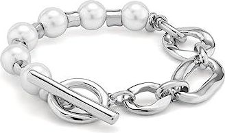 Uno De 50 UNOde50 Bracelet plaqué argent avec une combinaisons de maillons et perles