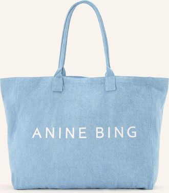 Anine Bing Anine Bing Shopper Leo Canvas blau