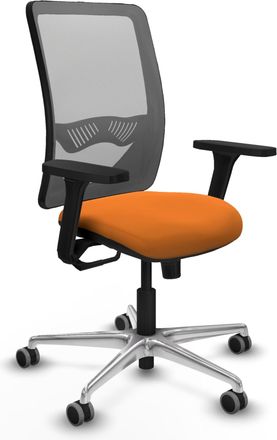 Piqueras y Crespo Arbeitsstuhl Zulema mit 3D-Armlehnen, h&ouml;henverstellbare Lendenwirbelst&uuml;tze, ausgestattet mit 3 Positionen und Schneidschaum, mit Rollen von 65 mm, Par