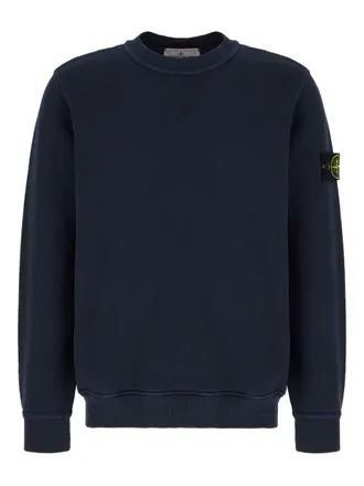 Stone Island Mens Sweatshirt Blue Cotton Sweatshirts Sweater