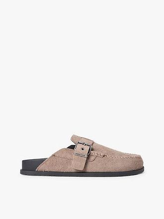 Tommy Hilfiger Mules fa&ccedil;on mocassins en daim textur&eacute;