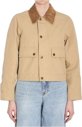 Burberry Femme, Vestes, Beige, Taille: 36 FR Veste de terrain en coton