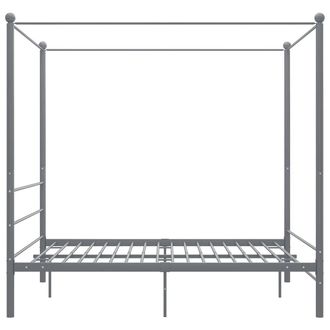 Generic Schwarz Pulverbeschichteter Himmelbettrahmen aus Metall - Modernes Design, Zum Aufh&auml;ngen von Vorh&auml;ngen, Geeignet f&uuml;r Schlafzimmer (160 x 200 cm)