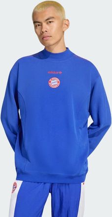 adidas FC Bayern M&uuml;nchen EQT Sweatshirt in Semi Lucid Blue-Blau